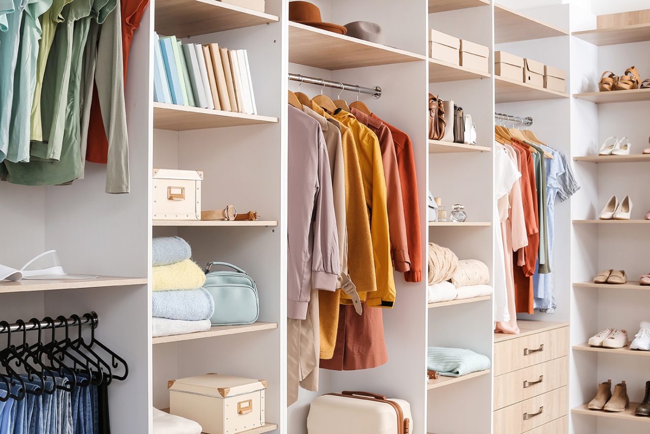Custom Closet Organization - White color - Silver Wisp Color - Letmobel
